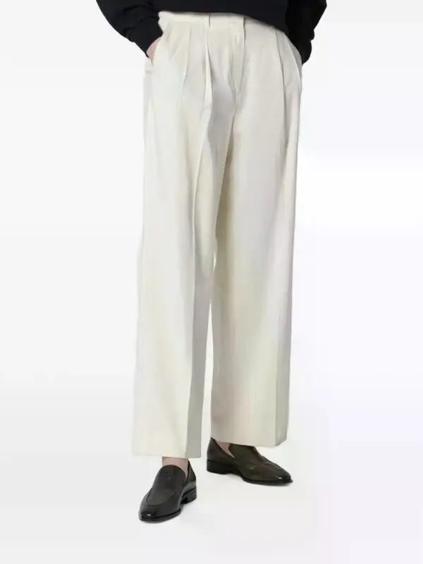 DUNST Double-pleat Cotton Trousers