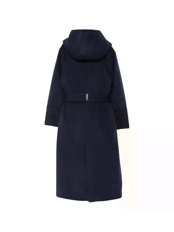 NORWEGIAN WOOL Hooded Belted Coat