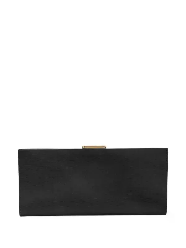 Carolina Herrera Pats Silk Faille Clutch - Black