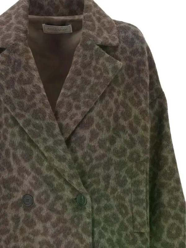 Antonelli Firenze Leopard-print Double-breasted Jacket