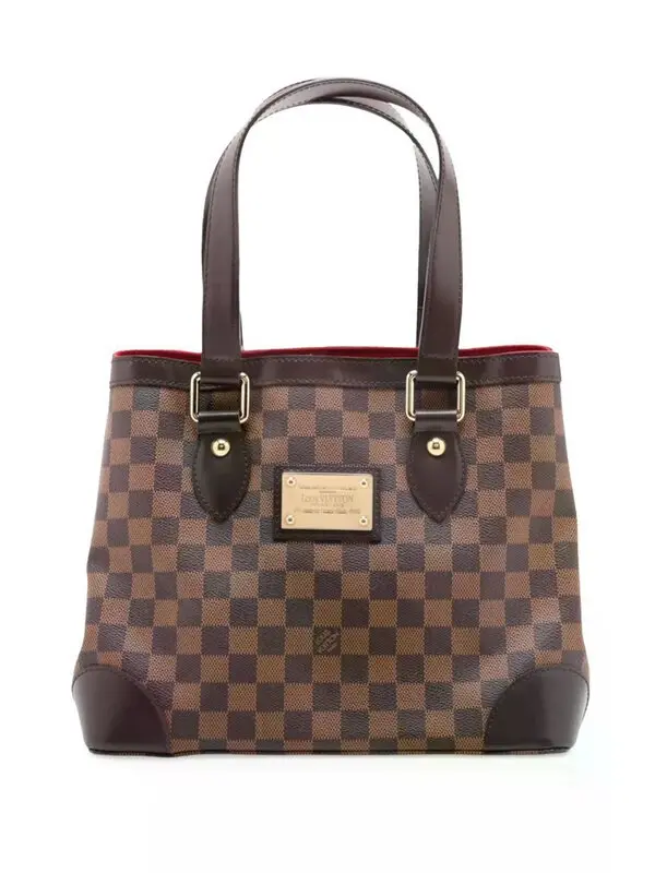 LOUIS VUITTON 2010 Damier Ebene Hampstead Pm Tote Bag - Brown