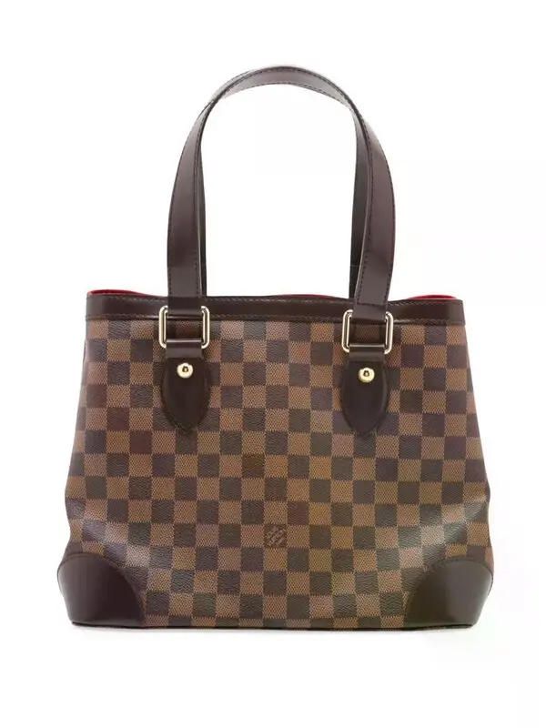 LOUIS VUITTON 2010 Damier Ebene Hampstead Pm Tote Bag - Brown