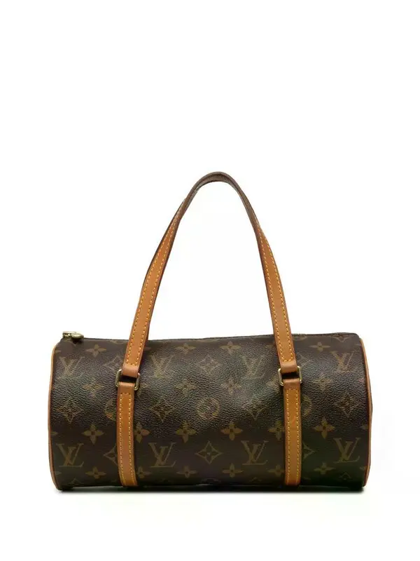 LOUIS VUITTON 2003 Monogram Papillon 28 Handbag - Brown
