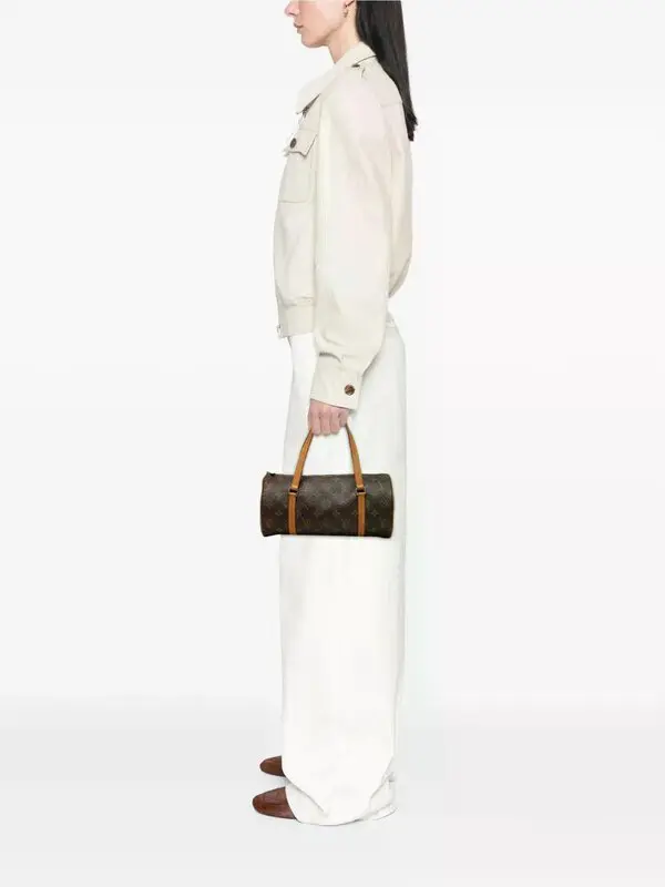 LOUIS VUITTON 2003 Monogram Papillon 28 Handbag - Brown