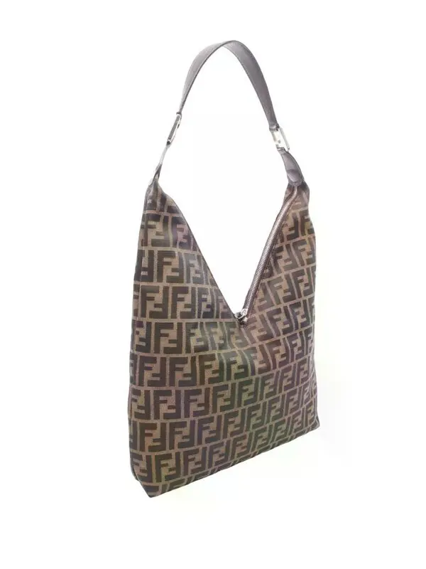 Fendi 2000-2010 Zucca Canvas Shoulder Bag