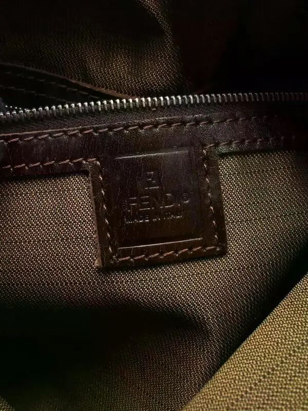 Fendi 2000-2010 Zucca Canvas Shoulder Bag