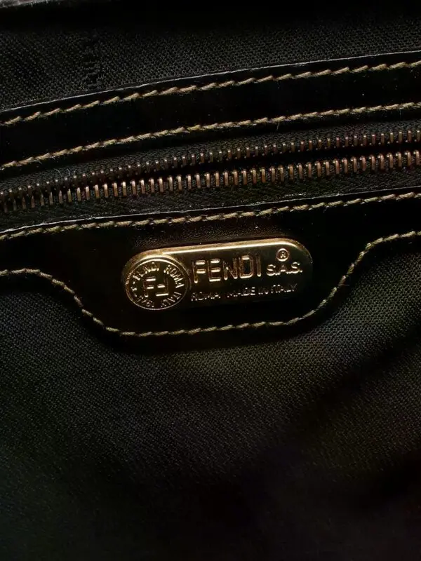 Fendi 2000-2010 Pequin Tote Bag