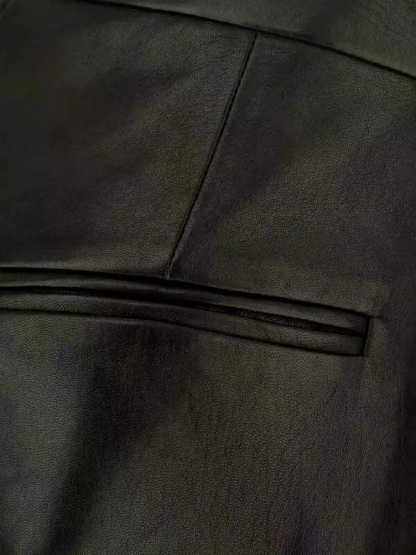 Alberta Ferretti Straight-leg Leather Trousers