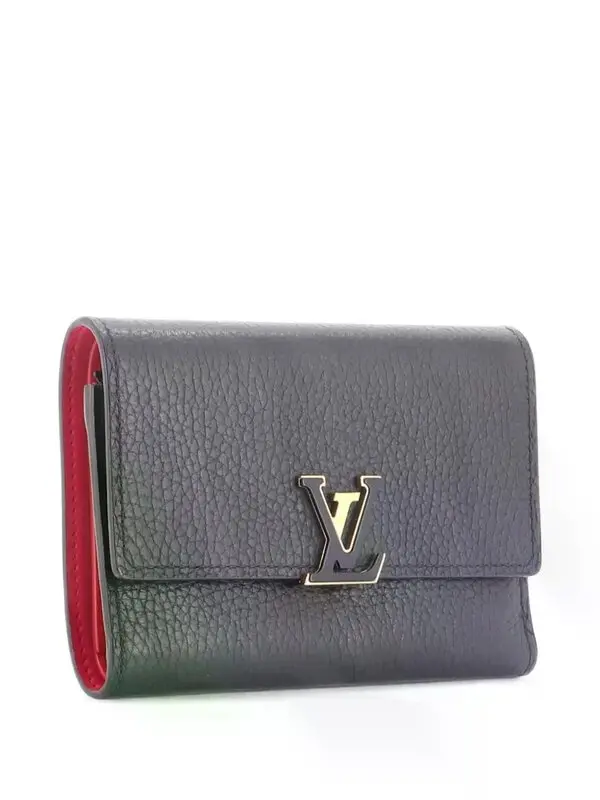 LOUIS VUITTON Capucines Wallet Leather Compact Small Wallets