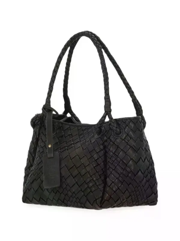 VISONA` Woven-leather Tote Bag