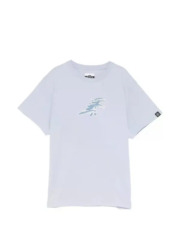 AGNES B. Graphic-embroidered T-shirt - Blue