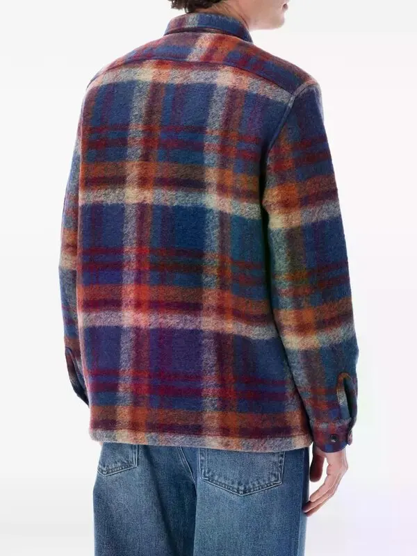 Portuguese Flannel Parker Check-pattern Shirt Jacket