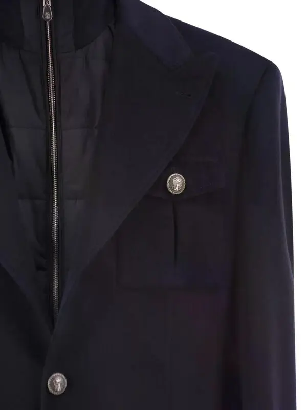 Brunello Cucinelli Removable-gilet Single-breasted Wool Blazer