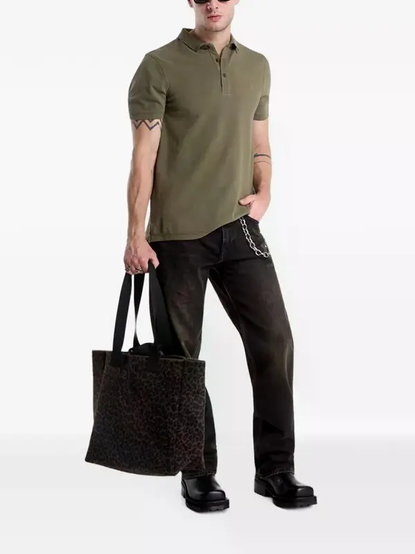 ALLSAINTS Logo-embroidered Short-sleeve Polo Shirt