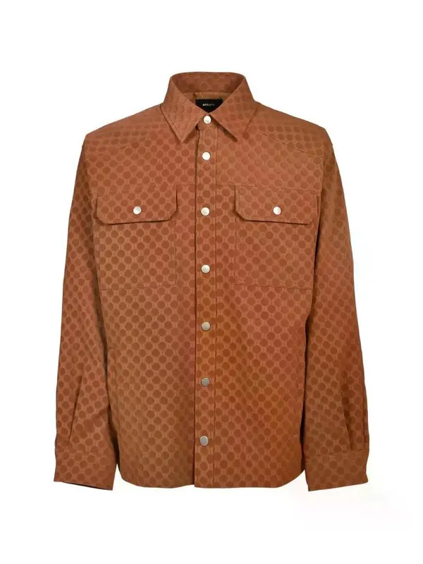 BREATH Embossed Faux-suede Shirt