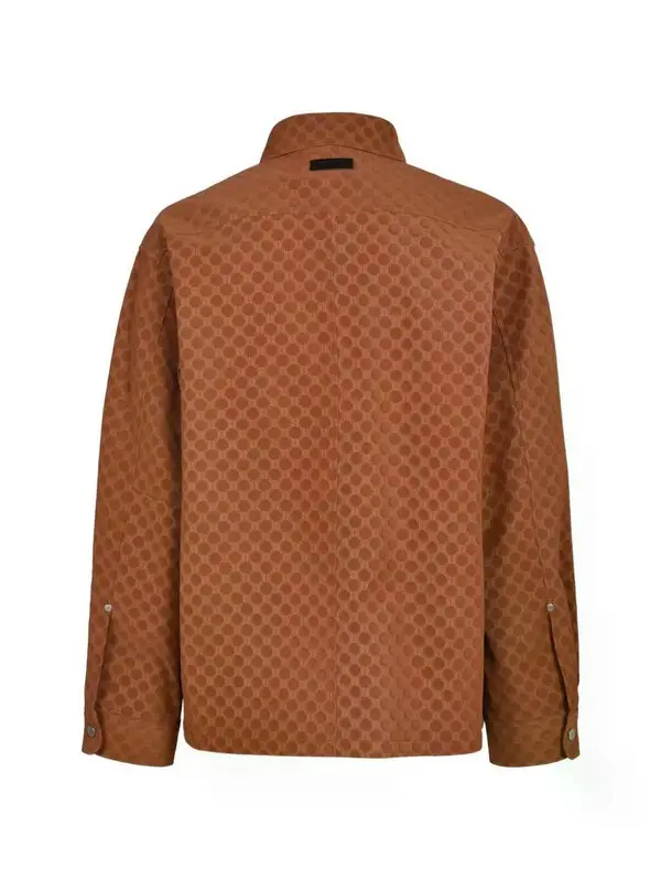 BREATH Embossed Faux-suede Shirt