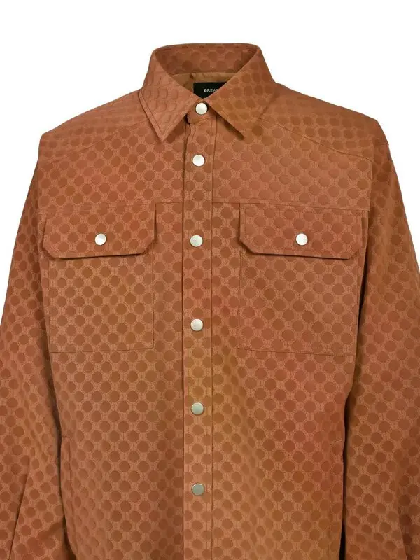 BREATH Embossed Faux-suede Shirt