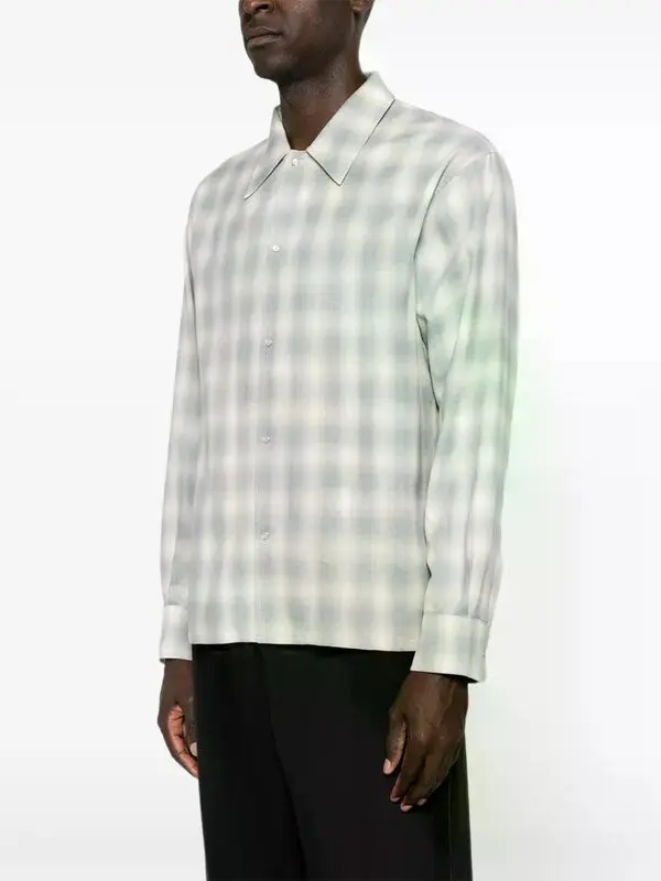 SECOND / LAYER Checked Long-sleeve Shirt