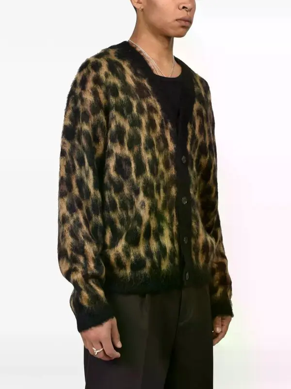 CEDARWOOD Leopard-print Cardigan
