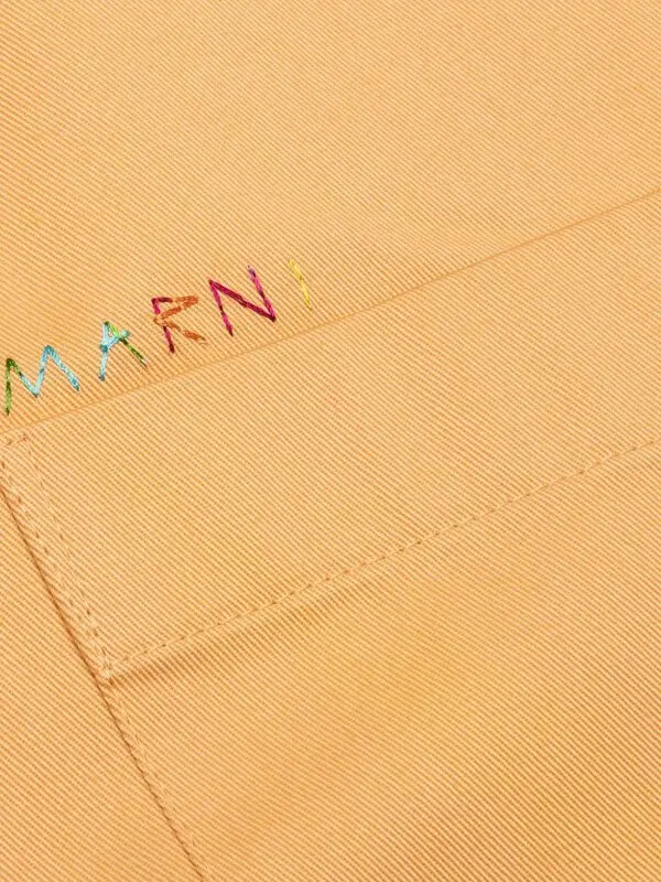 Marni Logo-embroidered Cotton Shirt