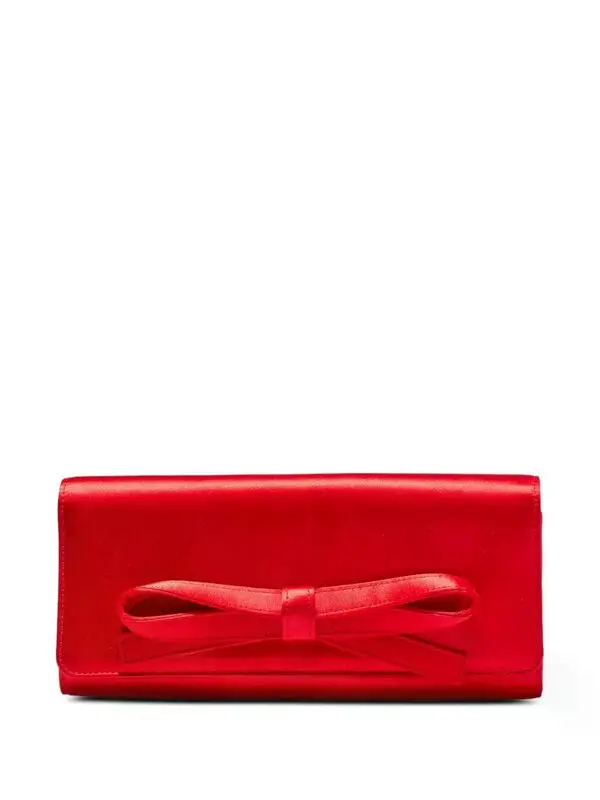 Carolina Herrera Margaret Bow-detail Clutch Bag - Red