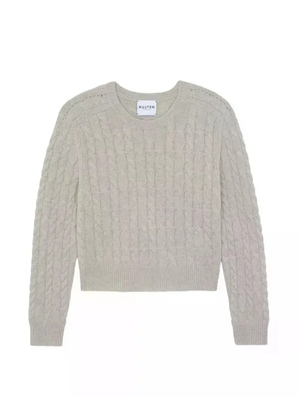 KUJTEN Caroline Cable Oat Sweater