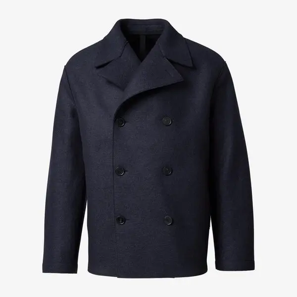 Allen Edmonds Harris Warf Harris Wharf London Oversized Pressed Wool Peacoat