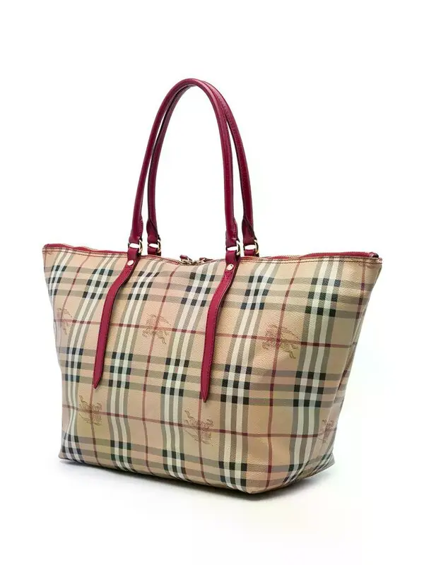 Burberry 2000-2017 Small Haymarket Check Coated Canvas Salisbury Tote Bag
