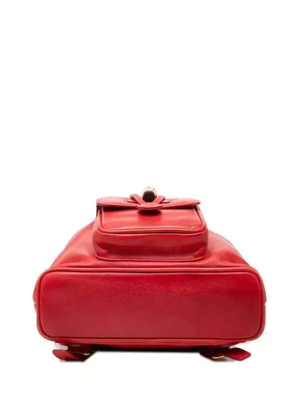 Gucci 20th Century Calfskin Bamboo Drawstring Backpack