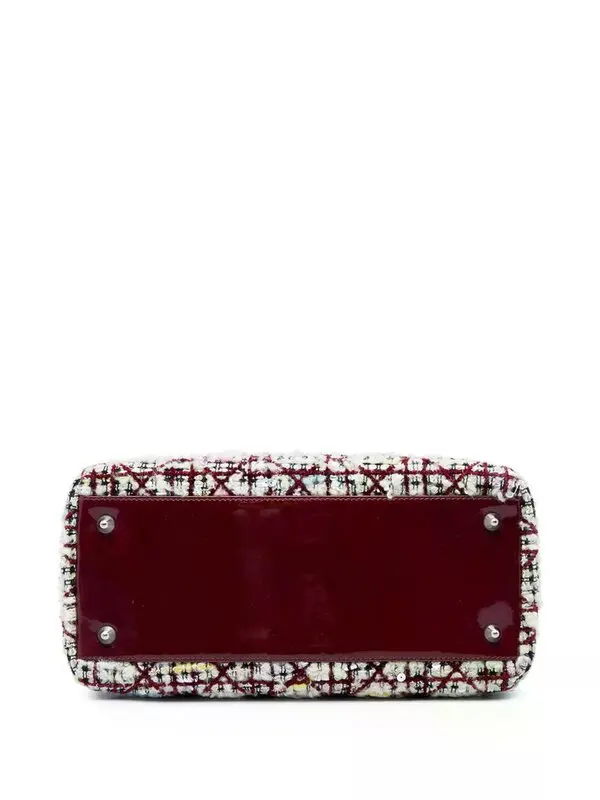 Dior 2011 Medium Tweed Cannage Lady Satchel