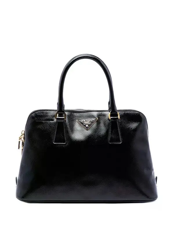 Prada 2010-2026 Medium Saffiano Vernice Promenade Satchel
