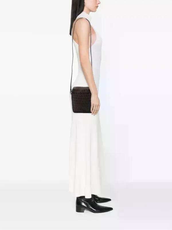 Fendi 2000-2010 Zucchino Canvas Crossbody Bag