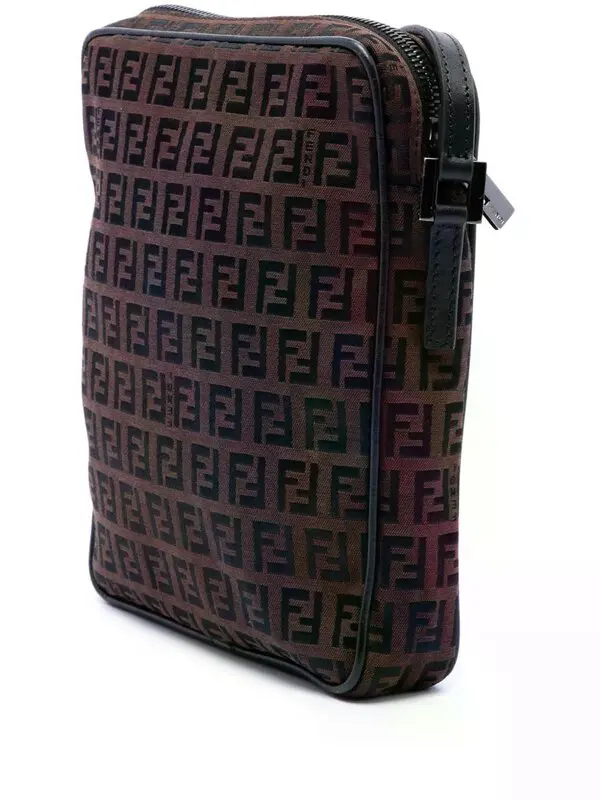 Fendi 2000-2010 Zucchino Canvas Crossbody Bag