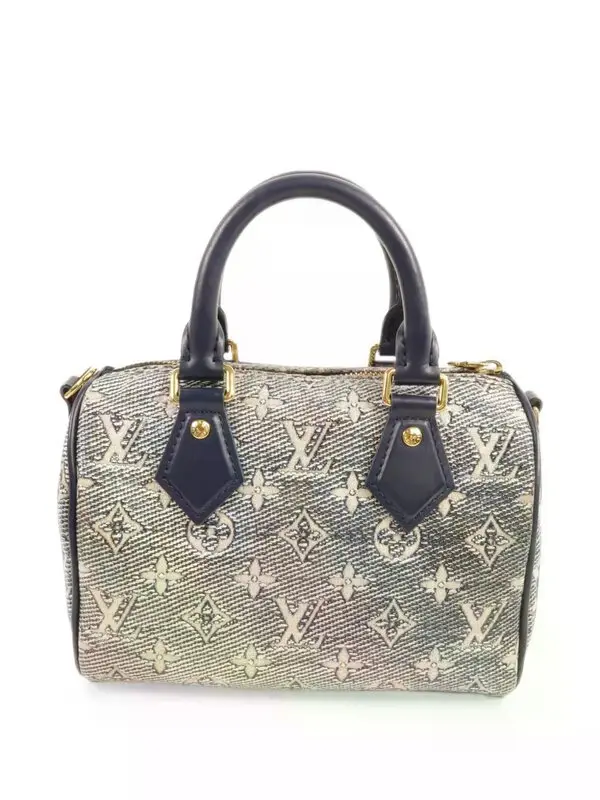 LOUIS VUITTON Speedy Bandouliere 20 Monogram Shoulder Bag - Blue