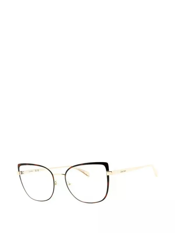 Calvin Klein Cat-eye Frame Glasses - Brown