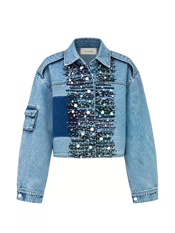 Hellessy Trey Bead-embellished Denim Jacket