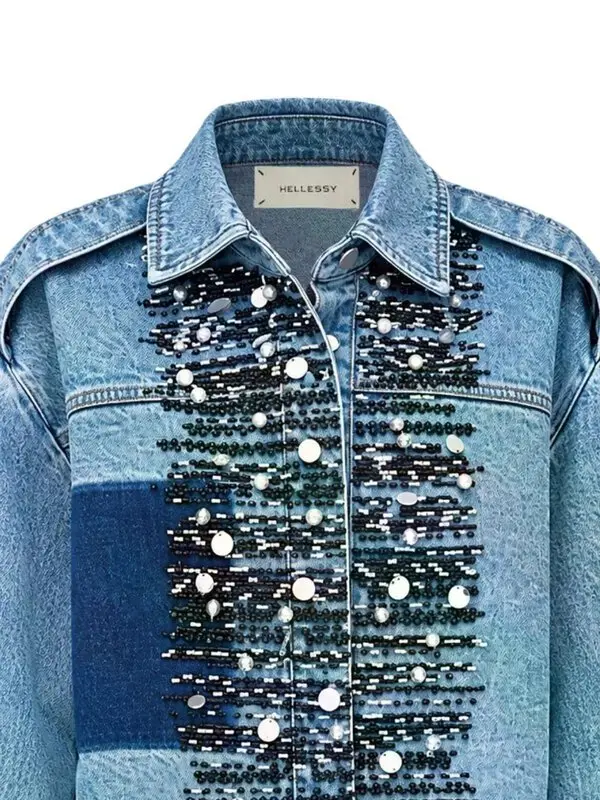 Hellessy Trey Bead-embellished Denim Jacket