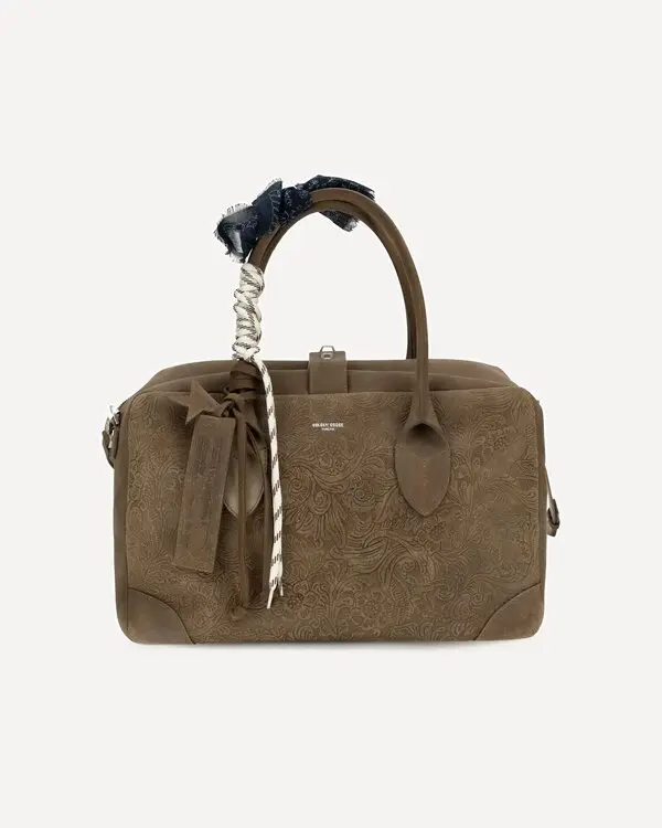 GOLDEN GOOSE Vita Medium Leather Travel Bag