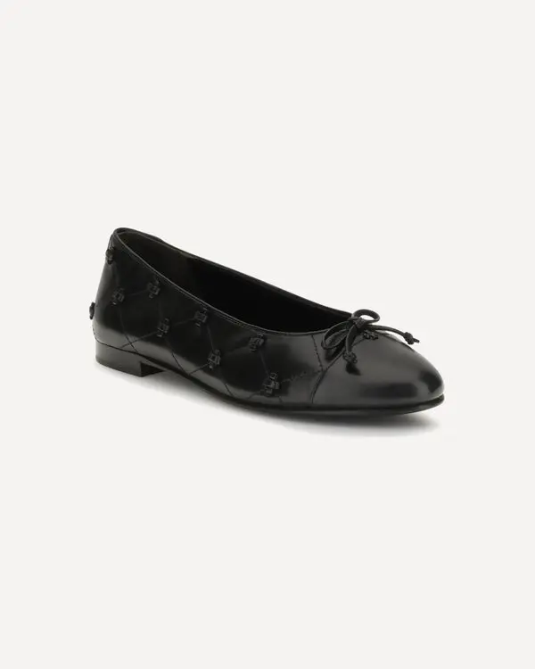 Tory Burch Bunny Knot Pointed Ballerinas