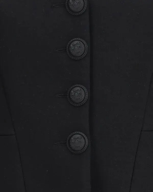 NISSA Tailored Wool-blend V-neck Jacket