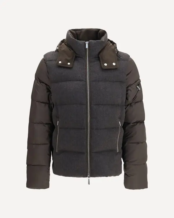 MOORER Casciano Hooded Down Jacket - Grey