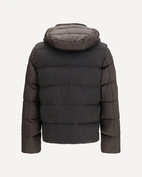 MOORER Casciano Hooded Down Jacket - Grey