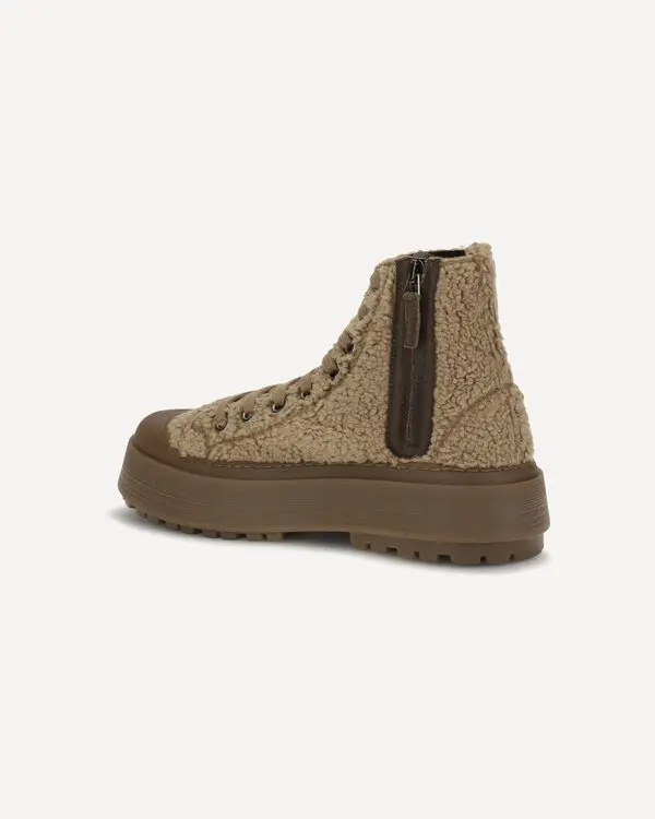 Casadei Explorer Bouclé Sneakers - Brown