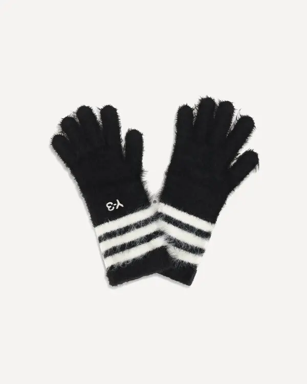 Y3 Stripes Knit Gloves Ale