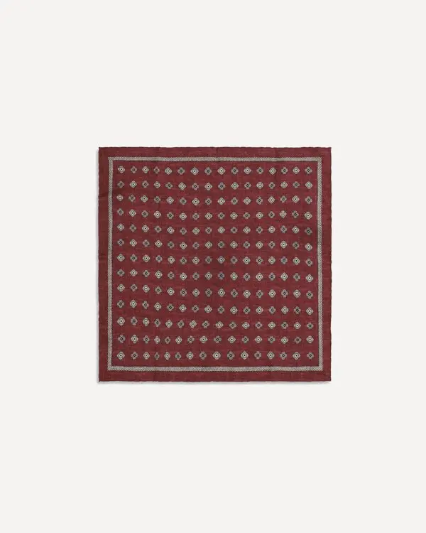 Brunello Cucinelli Jacquard Silk Pocket Square - Multicolour