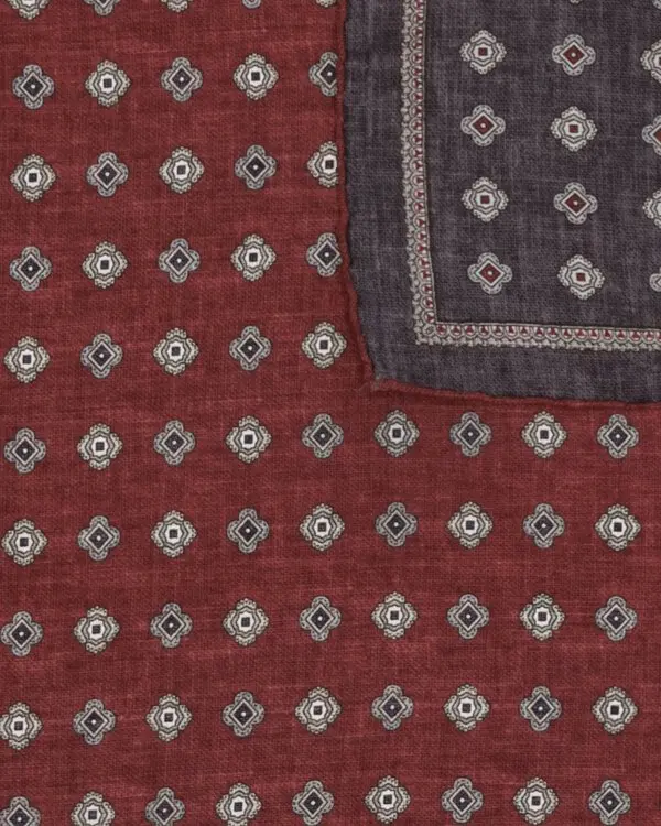 Brunello Cucinelli Jacquard Silk Pocket Square - Multicolour