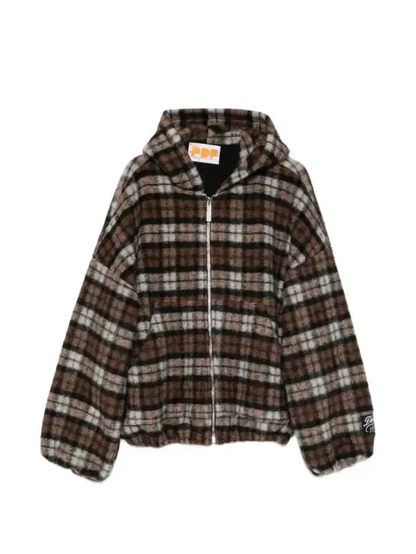 PDF Checked Zip-up Hoodie
