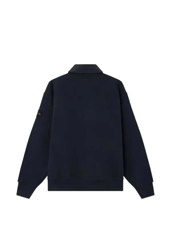 Stone Island Tubular Cotton Fleece Polo Shirt - Blue