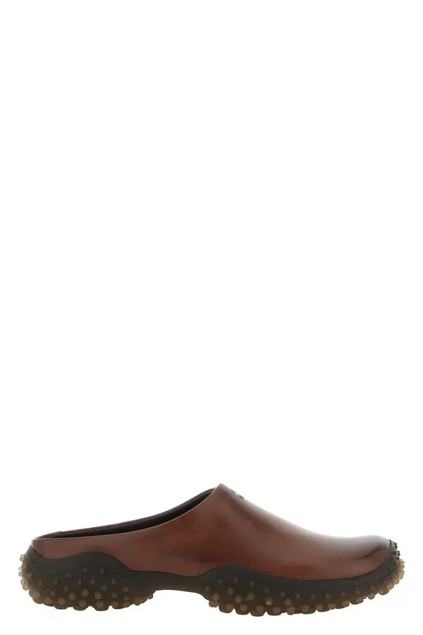 Miu Miu Leather Sabots