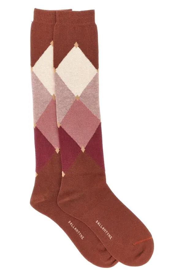 BALLANTYNE Diamond' Socks - Red